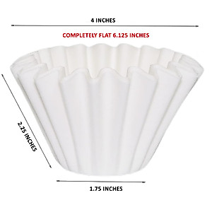 GoldTone 100 Pack Coffee Filters,1-2 Cup Basket Paper Coffee Filters for Mini Mr Coffee, Single Serve Coffee Pot, Pour Over Coffee Makers with 1 OZ Scoop (Coffee Filters (100))