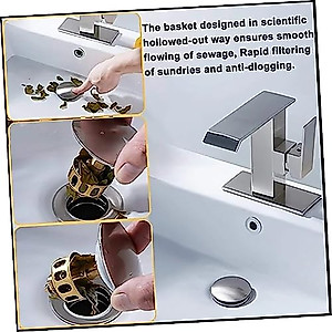 4 Pcs Sink Plug Bath Tub Plug Sink Bounce Filter Wash Basin Hair Catcher Sink Hair Stoppers Wash Basin Stopper Sink Drain Plug Wash Basin Plug Sink Stopper Wash Basin Bounce Plug