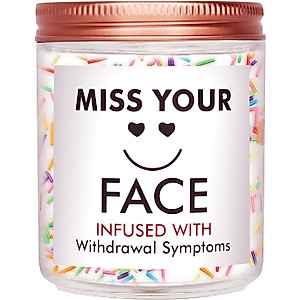 Best Friends - Gifts for Women Sister Bestie, Friendship Gifts for Women Friends, Best Friend Birthday Gifts, Funny Christmas Gifts for Women, Miss Your Face Lavender Candle Gifts for Bestie