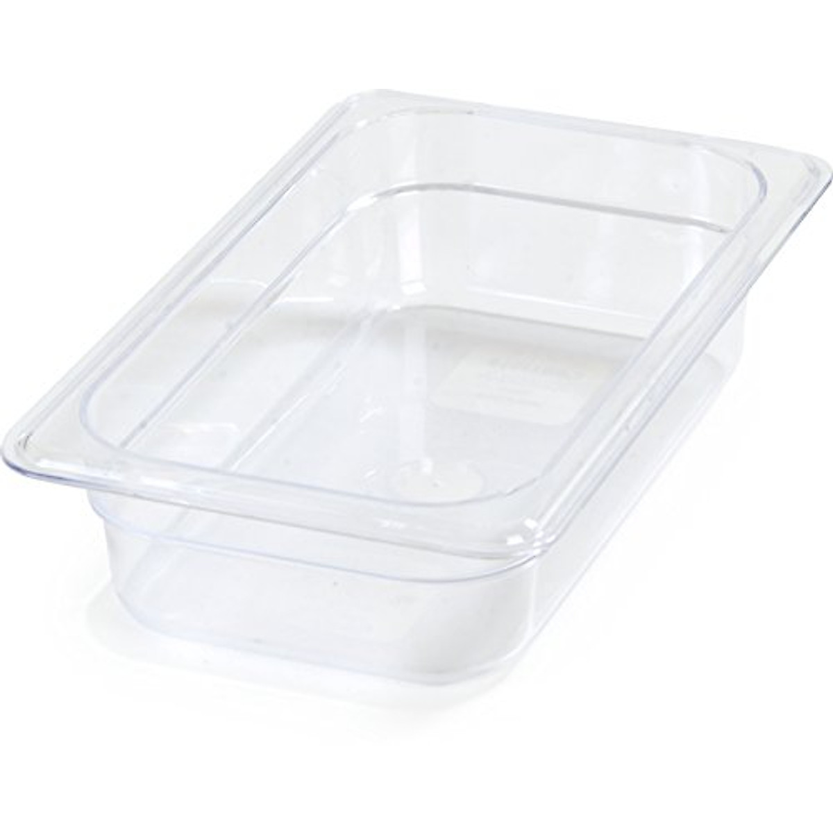 Carlisle FoodService Products Plastic Food Pan 1/4 Size 2.5 Inches Deep Clear