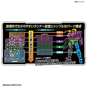 Bandai Spirits Bandai Hobby #05 Bexm 15 Portanova Dark Gray 30 Min Mission, White