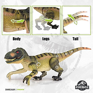 PREBOX Remote Control Dinosaur for Boys 4-7 - Rc Robot Dino Toys for Kids 3-5 8-12,Christmas Birthday Gifts for Boys Age 5-7 Year Old