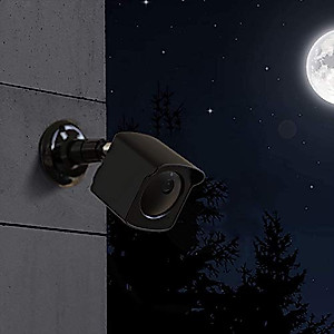 PEF Mount for Wyze Cam Outdoor, Weatherproof Protective Cover and 360 Degree Adjustable Wall Mount for Wyze Camera Outdoor Indoor Wire-Free Smart Home Camera System (Black, 1 Pack)