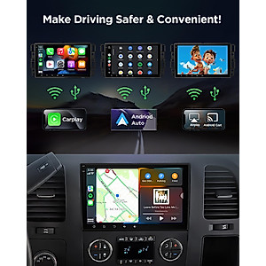 Eonon CarPlay & Android Auto Car Stereo Receiver, Android 10.0 Car Stereo 2+32GB Car Radio, Compatible with Chevrolet/GMC/Buick-8 Inch-Q80SE