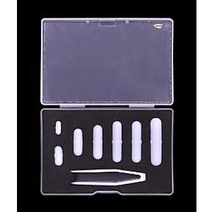 INTLLAB 7pcs/Pack Mixed Size PTFE Magnetic Stirrer Mixer Stir Bars Type-B Set
