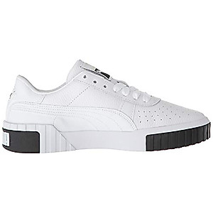 PUMA Women's CALI Sneaker White Black, 9 M US
