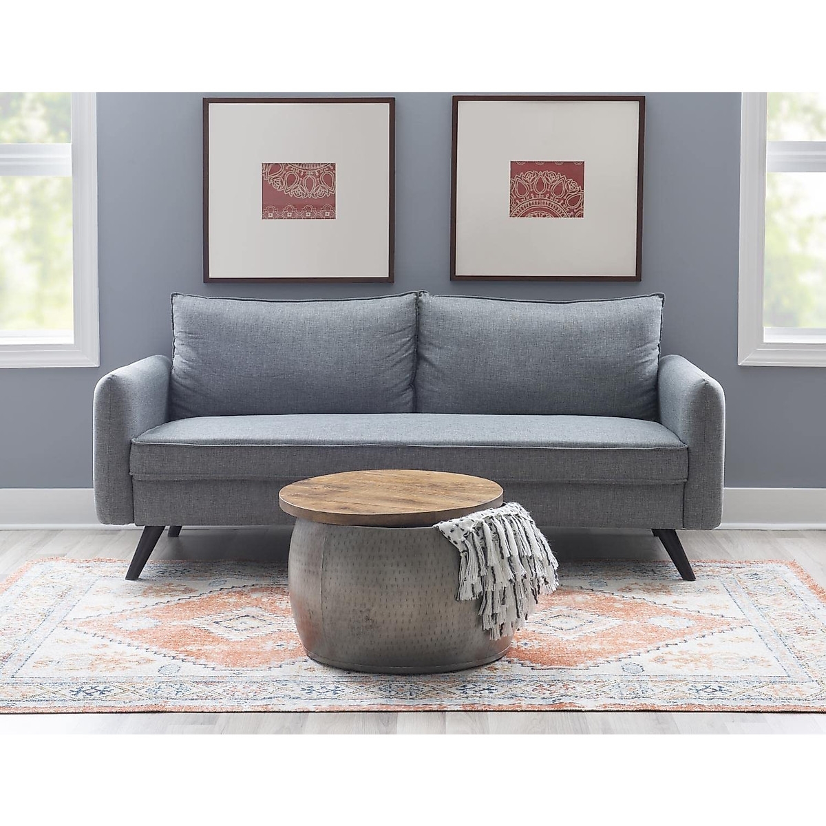 Powell Royce Small Pewter Drum With Storage D1241A19SS