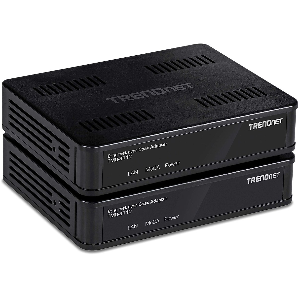 TRENDnet Ethernet Over Coax Adapter,(2-Pack), Backward Compatible with MoCA 1.1 & 1.0, Gigabit LAN Port, Supports Net Throughput Up to 1Gbps,RB-TMO-311C2K (Renewed)