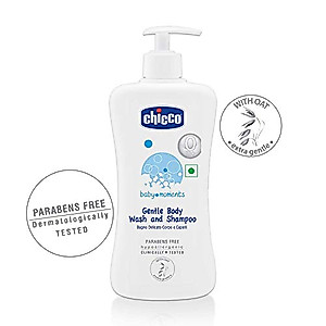 Chicco Baby Moments Gentle Body Wash and Shampoo (500ml)