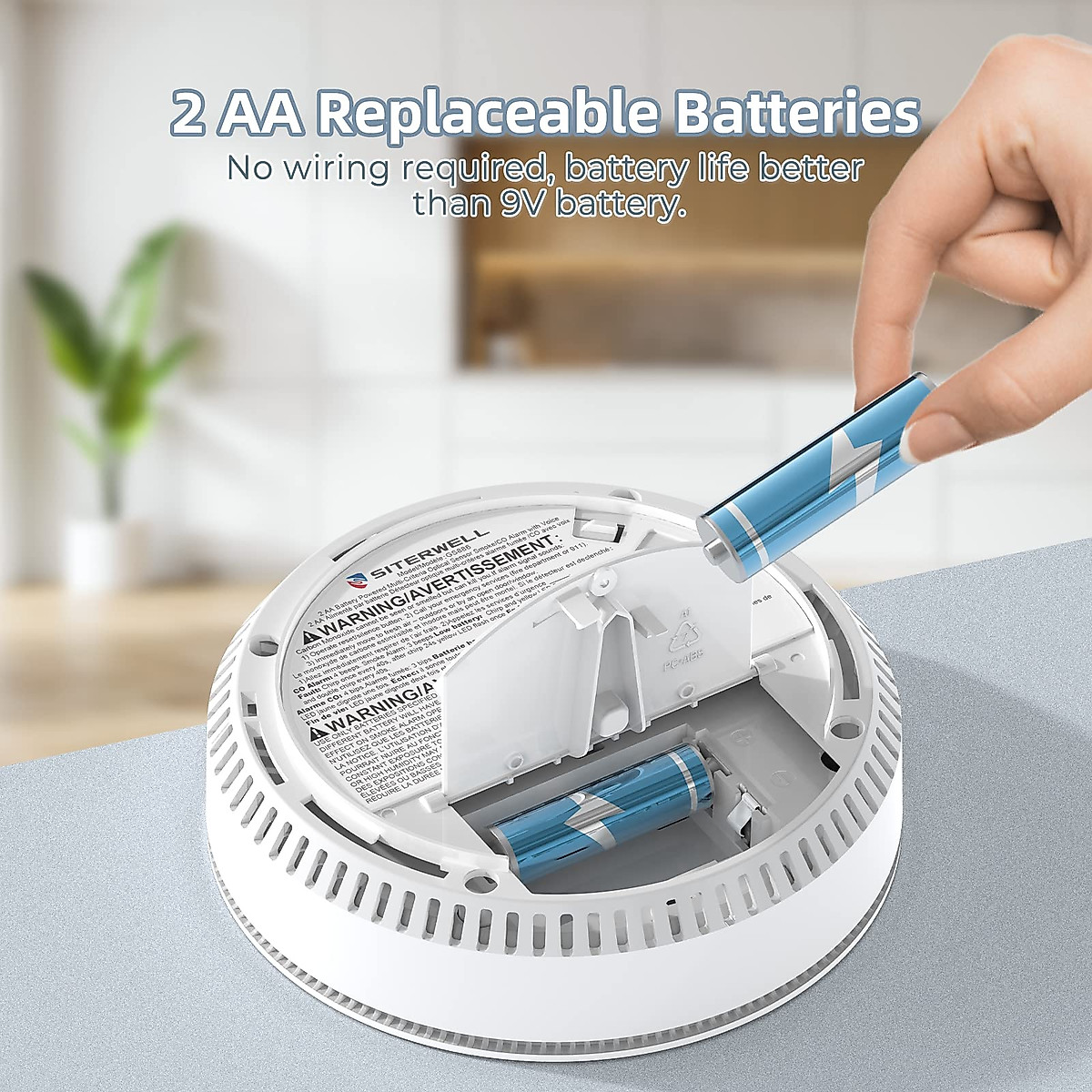 Smoke Detector Carbon Monoxide Detector Combo Standalone Model 2 Packs & Smoke Detector Carbon Monoxide Detector Combo 2.4G WiFi Model 2 Packs