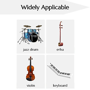 Shockproof Drum Mic Clip 4Pcs, Adjustable Drum Mic Kit & Microphone Holder for Mic Stand, Universal Microphone Clamp, Premium Drum Microphone Kit & Mic Holder for Drum Stand