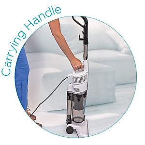 Simplicity Vacuums Corded Stick Vacuum Cleaner, Powerful Bagless Vacuum for Hardwood Floors with Two Speeds, Certified HEPA Filtration, S60 Spiffy