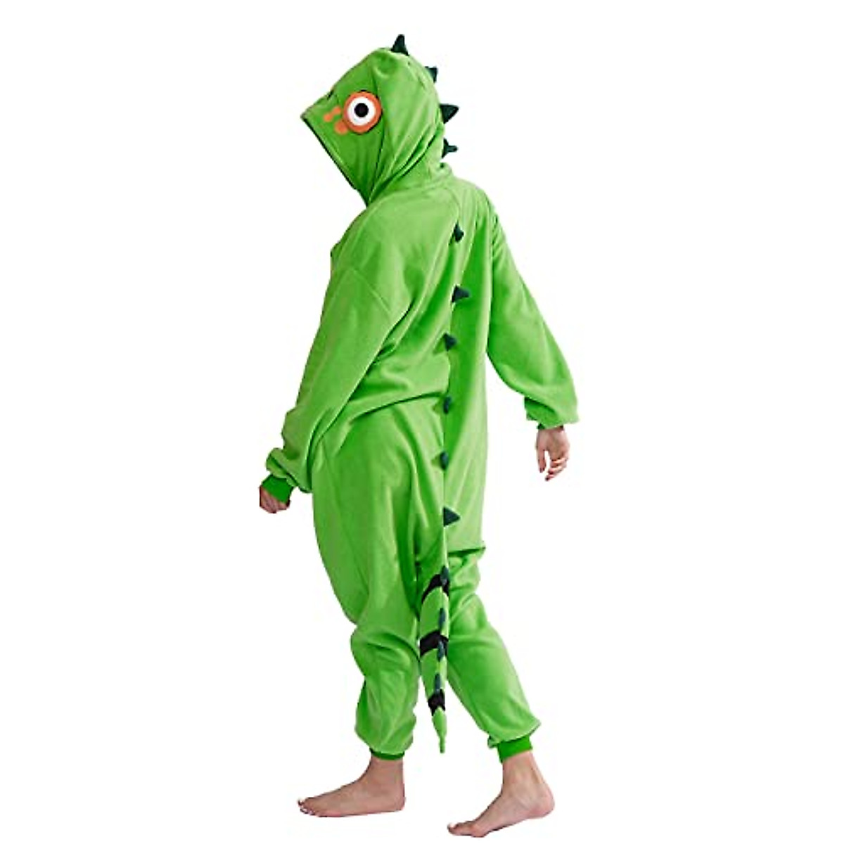 ofodoing Adult Lizard Onesie Animal One-piece Pajamas Cosplay Homewear Sleepwear Jumpsuit Costume for Women Men