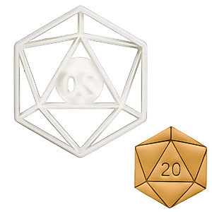 Natural 20 Icosahedron cookie cutter, 1 piece - Bakerlogy