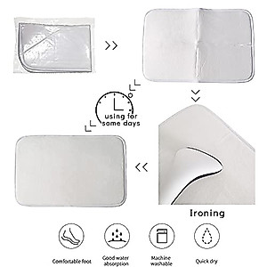 Geometry Blue White Grey Diamond Plaid Bathroom Rugs Non Slip Absorbent Bath Mat,Bath Rugs Soft Microfiber Memory Foam Bathroom Mat for Bathtub Shower 18x30Inch