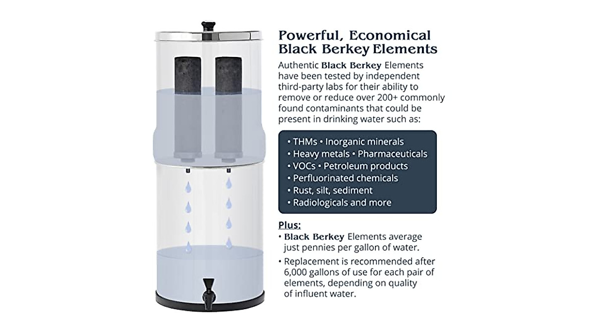 Imperial Berkey Water Filter System - Pure Drinking Water