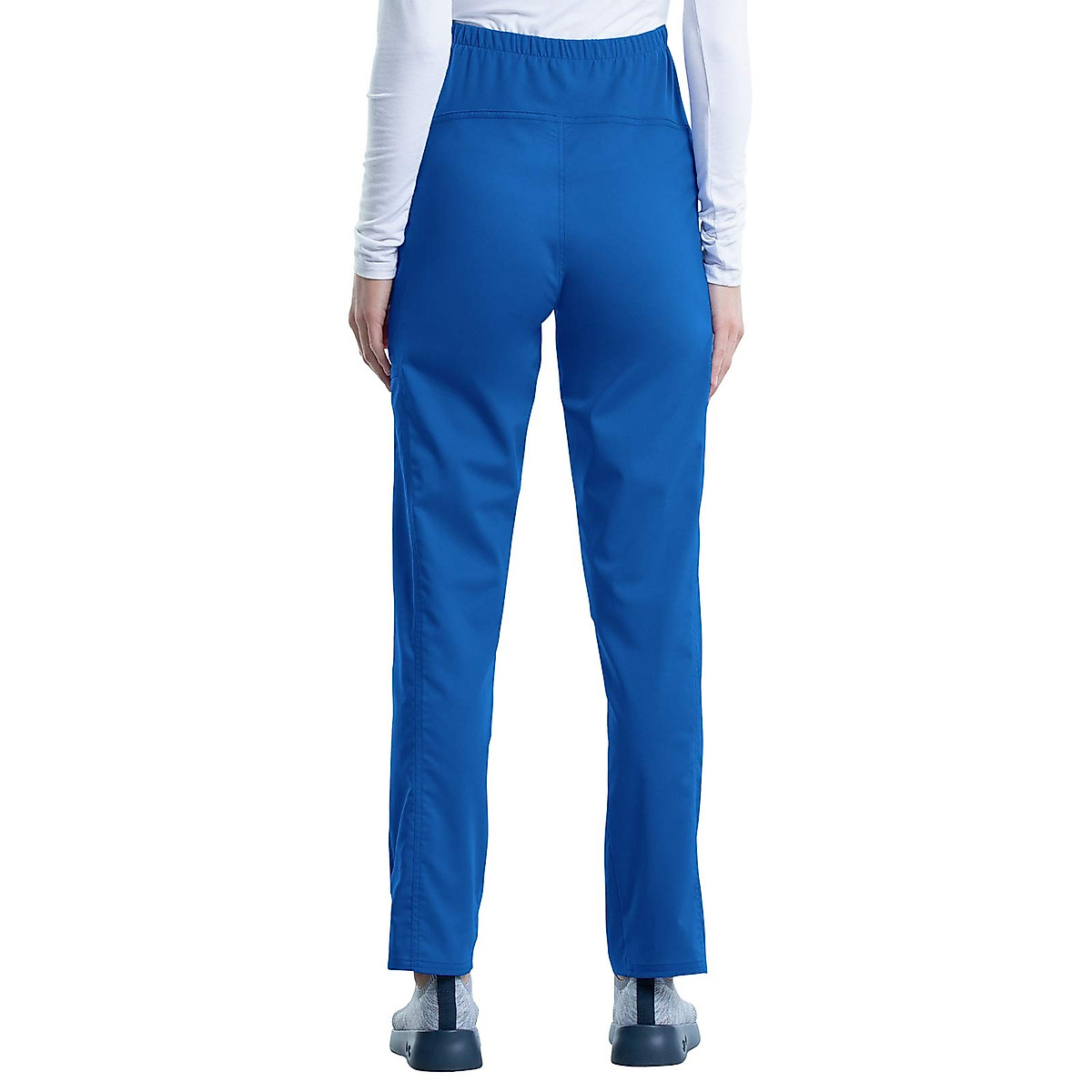 Cherokee Women Scrubs Pant Workwear Revolution Maternity Straight Leg Plus Size WW155, 3XL, Royal
