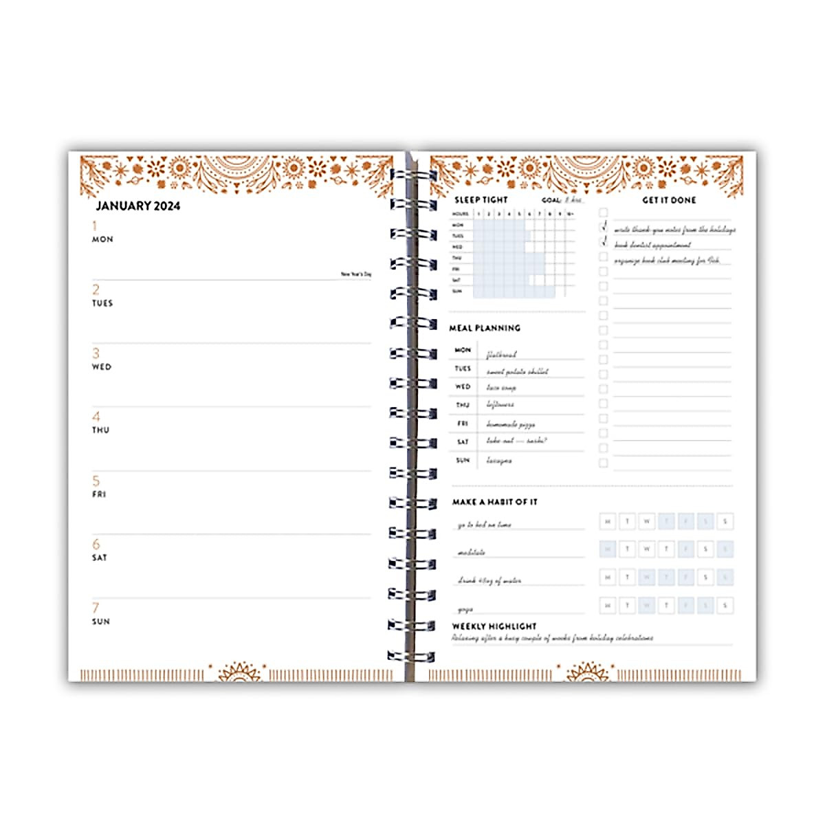 Goal Getter 2024 Weekly & Monthly Planner, 16-Month Lifestyle Planner: September 2023 - December 2024, 9" x 6" - Here and Now