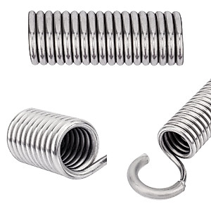 GNPADR GUPO 5-1/8" (2 Pcs) Stainless Steel Recliner Sofa Chair Stainless Steel Spring Replacement Mechanism Tension Spring