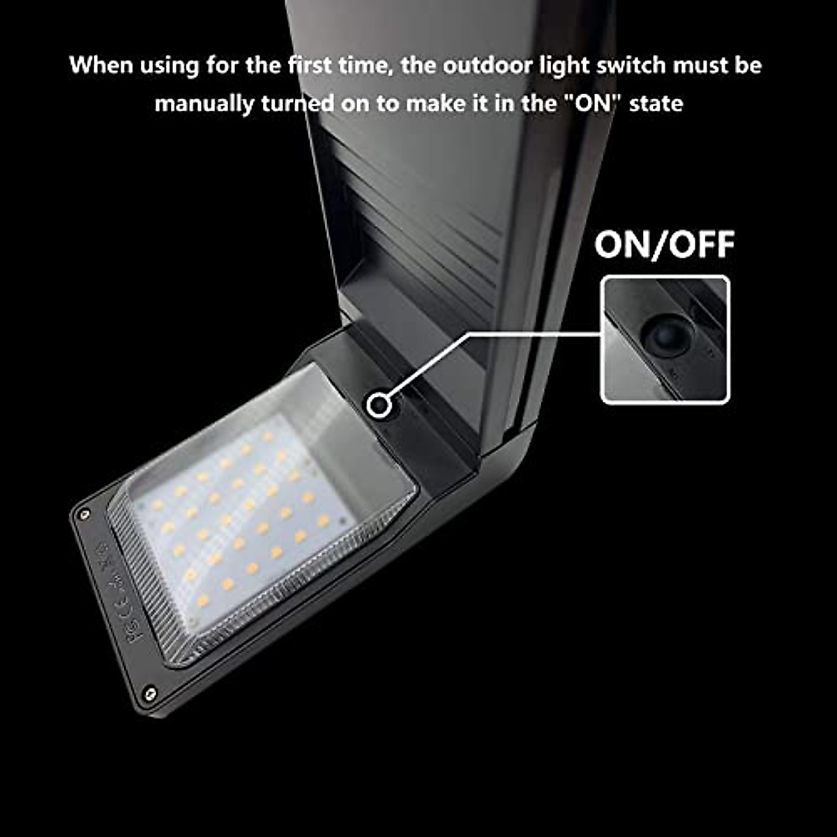 Cattlite Solar Outdoor Lights,L-Shaped Black Solar Pathway Lights,IP65 Waterproof Solar Garden Lights,for Path Patio Yard Walkway Warm White-2 Pack