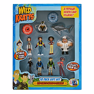 Wild Kratts Toys 10-Pack Action Figure Gift Set