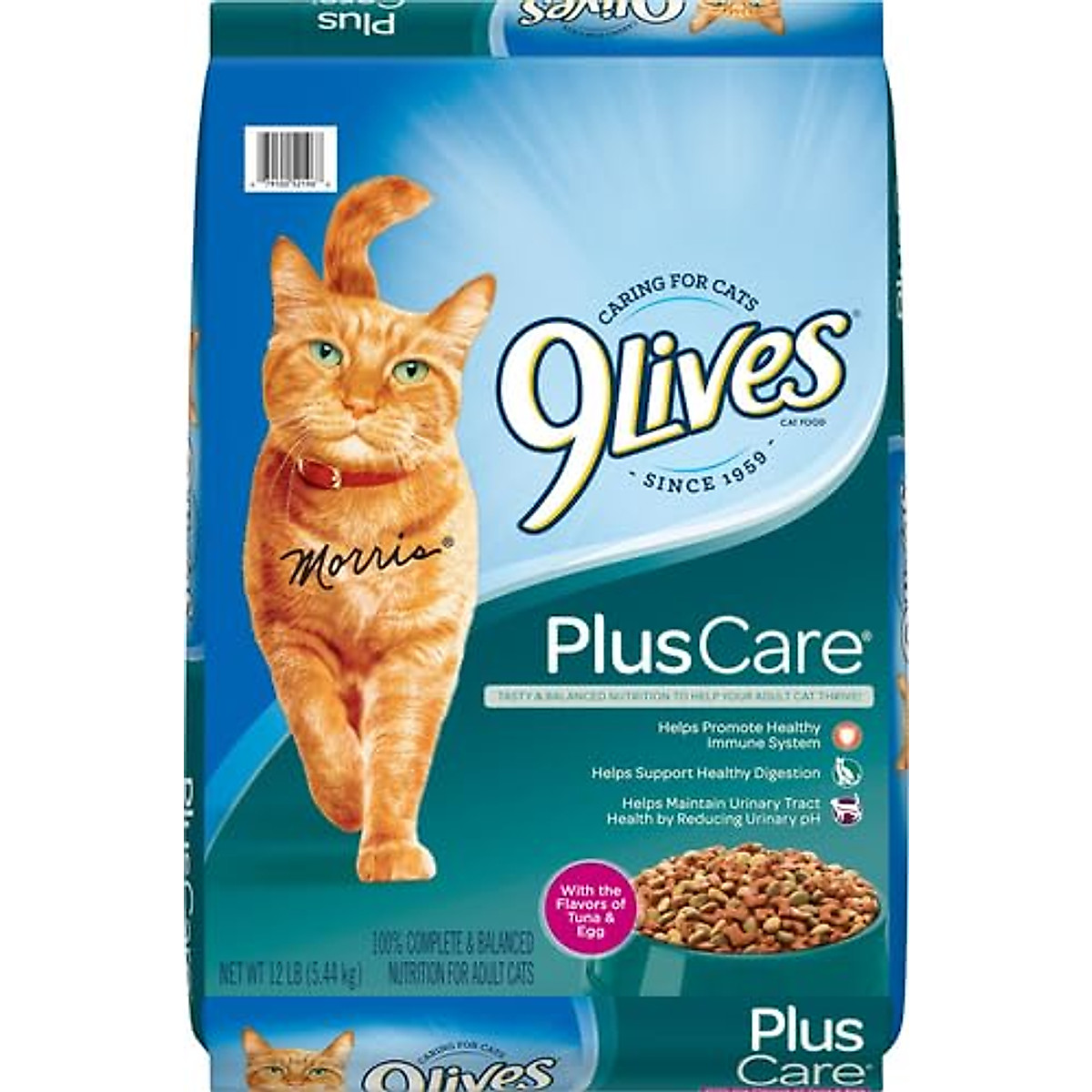 9Lives Plus Care Dry Cat Food, 12 lb. Bag