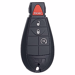 Key Fob FOBIK Keyless Entry Remote Start Control Replacement Fits for Dodge Ram 1500 2500 3500 HD 2013 2014 2015 2016 2017 2018 2019 2020 2021 GQ4-53T 56046955 AG 4 Button Pack of 2