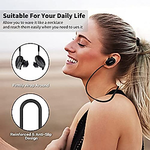 WOFRO Anti-Lost Strap for Bose QuietComfort Earbuds, Sports Anti-Slip Soft Silicone Super Strong Lanyard Accessories Compatible with Bose QuietComfort Earbuds 2020 Neck Rope Cord (Black)