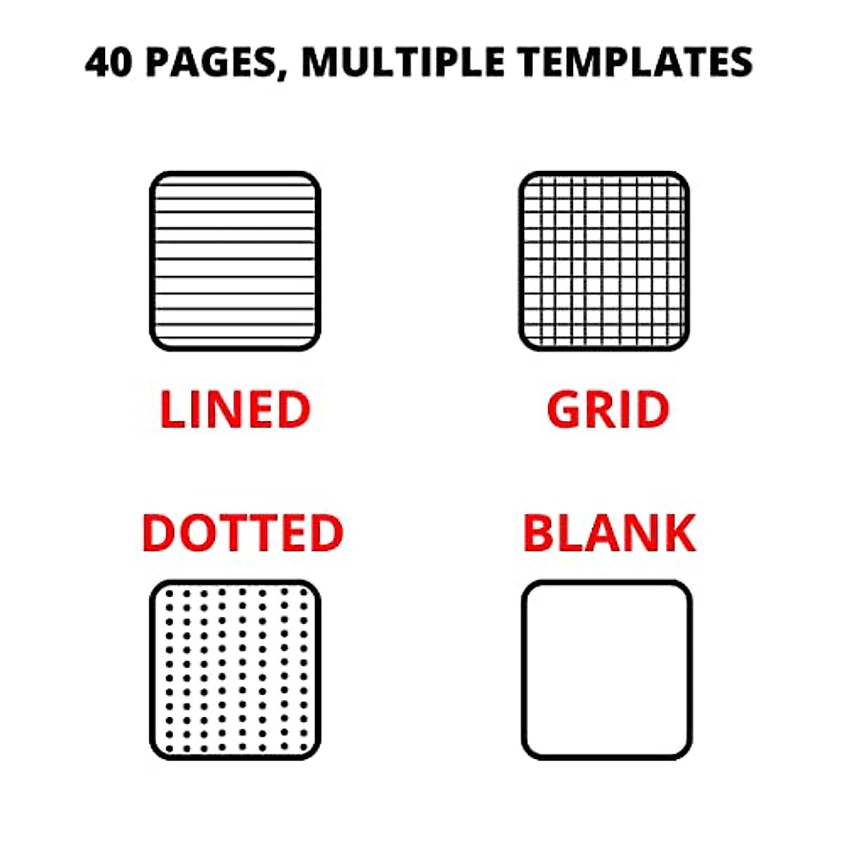 Nara Smart ReUsable Notebook | Tree-free Notebook with 1 Pilot Frixion pen and 1 Microfiber cloth included (A5, Coral Pink)