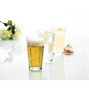 Fortessa Basics Arcade Everyday 12 Pack Set Glassware Great for: Mixed Drinks/Cocktails, Water, Juice, Iced Tea, Soft Drinks., Double Old Fashioned/Rocks, 13 Ounce