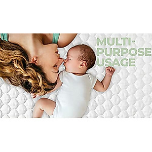 Toddler Mattress Pads - 2 Pack XL Potty Training Pads for Toddler, Waterproof Crib Mattress Protector Pad, Over The Sheet Pee Pad for Bedwetting, 52" x 28" Washable, Reusable, Leakproof