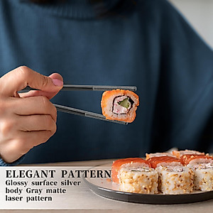 Metal Travel Chopsticks Reusable with Case, Portable Chopsticks with Case, Black Phoenix Chopsticks and Case, Packable Chopsticks for Home