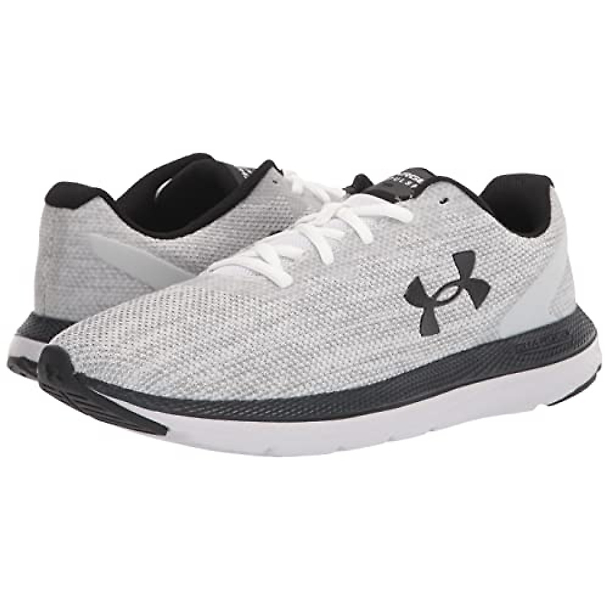 Under Armour Men's Charged Impulse 2 Knit Road Running Shoe, White (100)/Black, 15