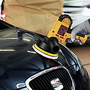 wuyule Buffer Polisher - Variable Speed Drilling Polishing Kit, Car Polishing Machine with Removable Handle, Suitable for Polishing Cars, Furniture, Floors, Stones