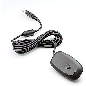 QUMOX Wireless Gaming Receiver Compatible with The Microsoft Xbox 360 for PC Controller Windows