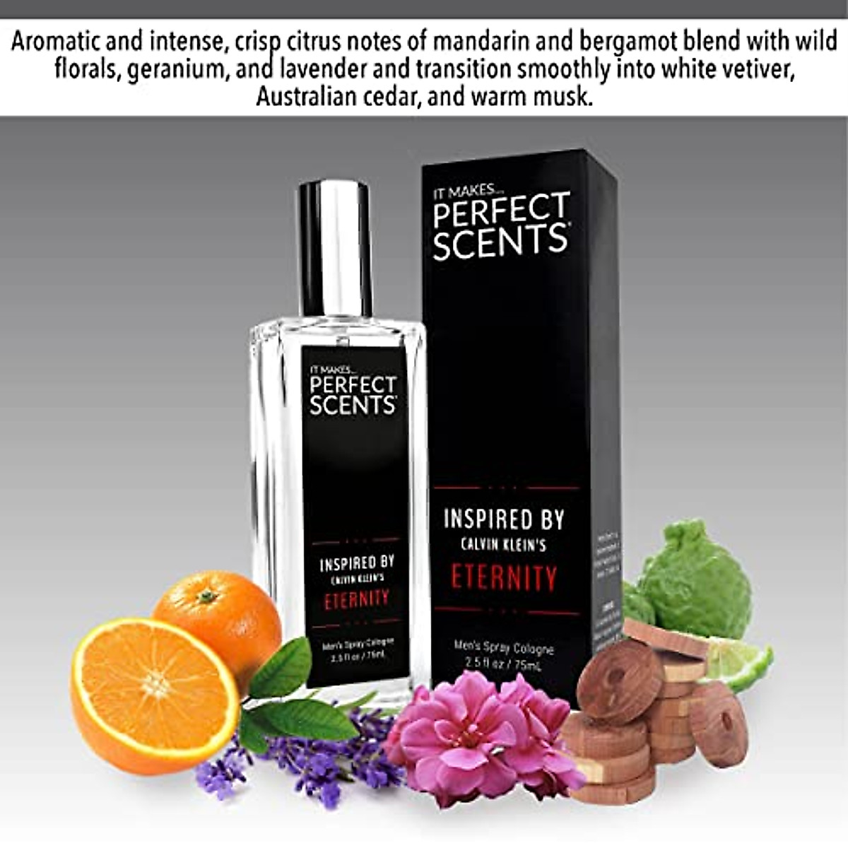 Perfect Scents Fragrances | Inspired by Eternity | Cologne for Men | Vegan, Paraben Free | Never Tested on Animals | 2.5 Fluid Ounces