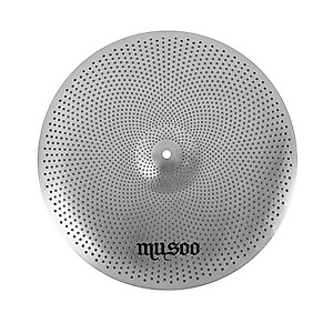 Musoo Low Volume Cymbal 60%-70% 14/16/18/20”Quiet Cymbals Set of 5 pcs for Practice