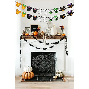 Mickey Inspired Halloween Garland Banner Mickey Minnie Halloween Decorations for Mickey Minnie Theme Halloween Party Birthday Party