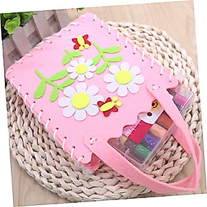 TOYANDONA 5 Sets DIY Handbag Kids Purse Kids Suit Case Candy Kit Sewing Crafts Beginners My First Sewing Kit My First Sewing Bag Cartoon Handbag. Delicate Handbag Portable Bag Storage Bag