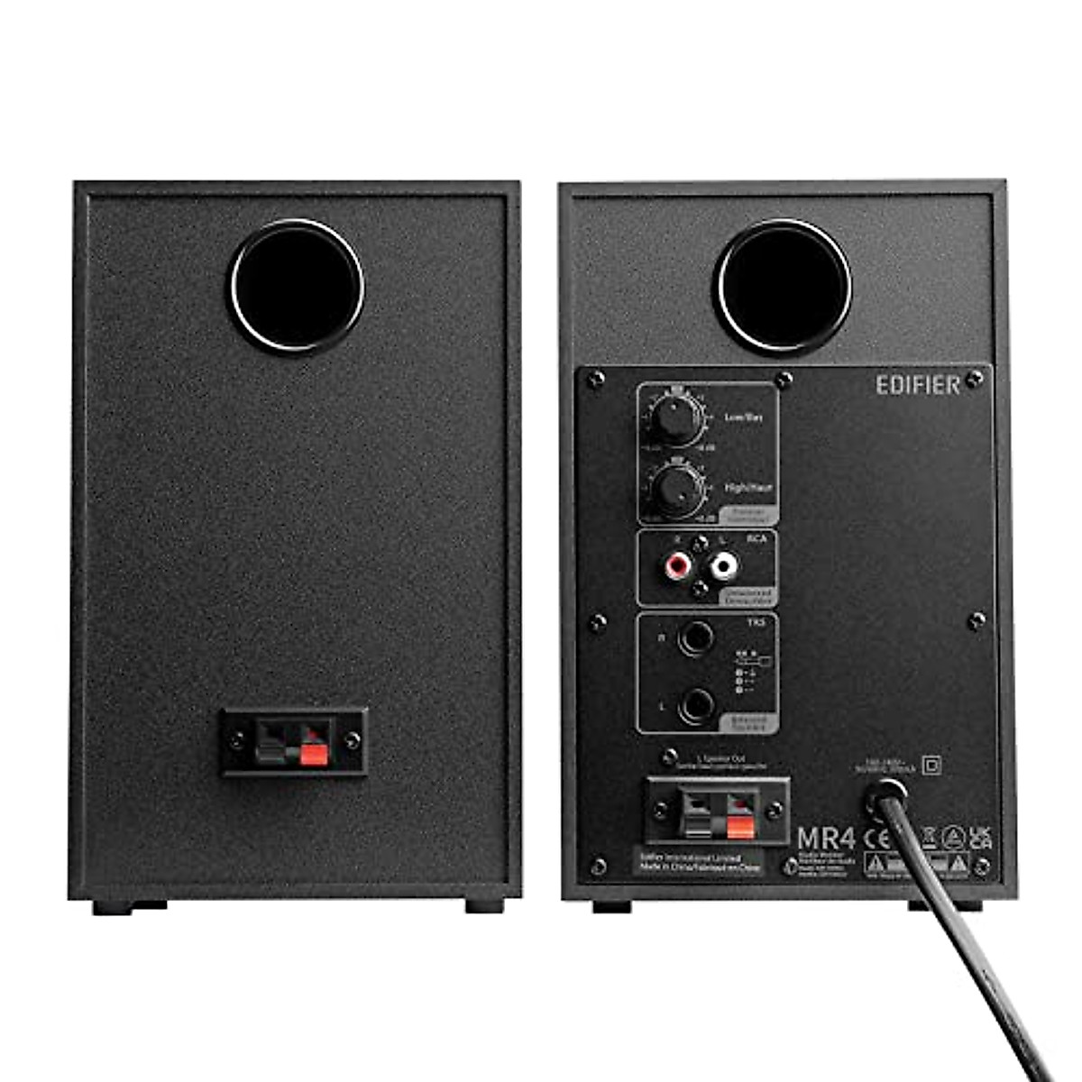 Edifier MR4 Powered Studio Monitor Speakers, 4" Active Near-field Monitor Speaker - Black (Pair)