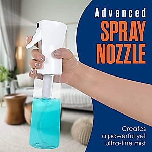 Houseables Continuous Spray Water Bottle, Water Hair Spray Bottle Mist 3PK, 12oz/355mL, Ultra Fine Mister, BPA Free, White Continuous Mist Spray Bottle, Hairspray Bottle Misting Spray Bottles For Hair