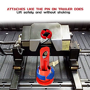 5th Wheel Trailer Hitch Lifting Brackets Replacement Number 6100 Red