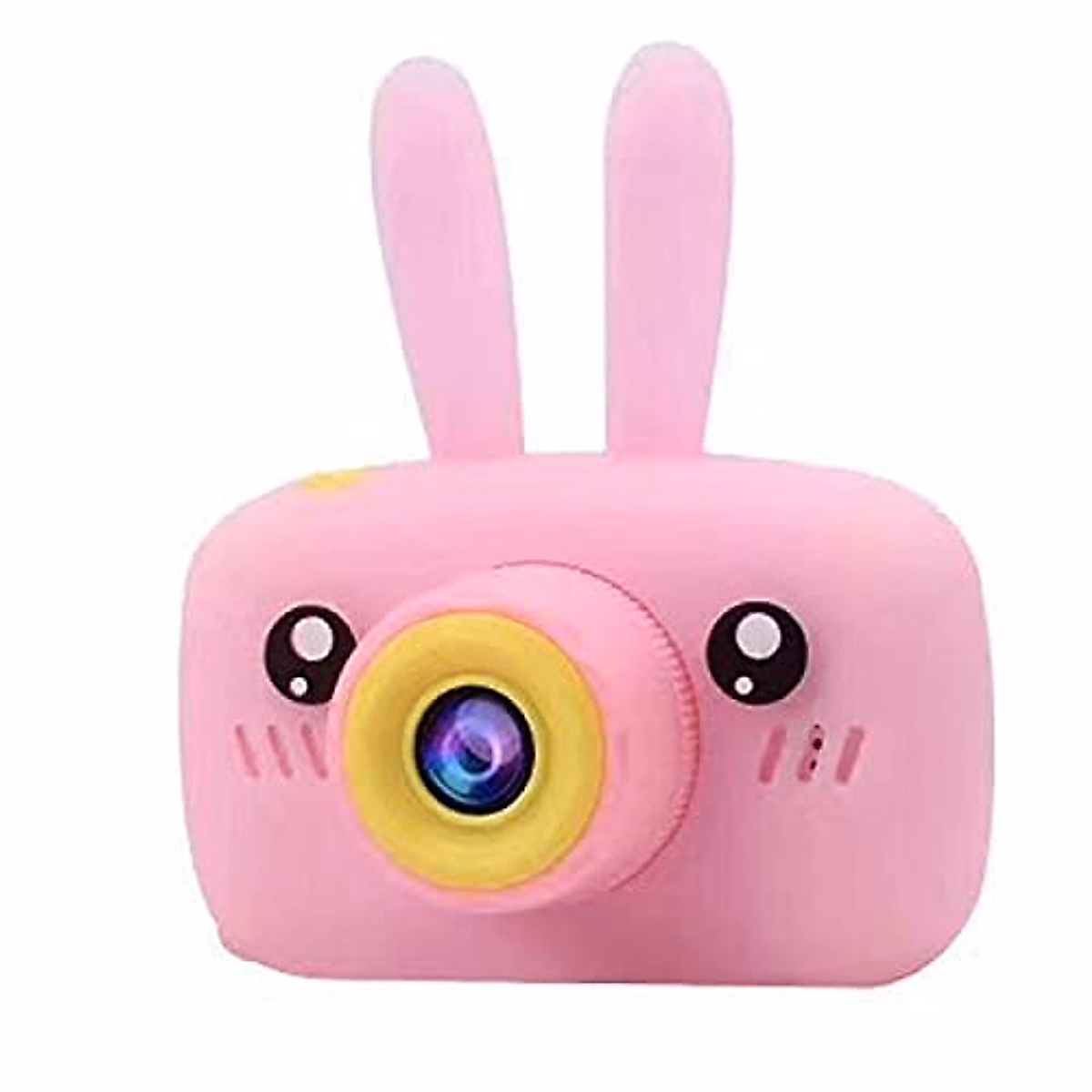 NC HD Fun Kids Digital Camera Cartoon Rabbit Camera Portable SLR Camera Toy Kids Gift Rabbit Pink and Pink Protective Jacket