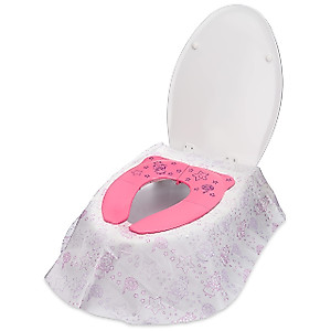 Cadily Princess Foldable Potty Training Seat. Travel Potty Seat for Toddlers. Portable Potty Seat for Toddler Travel. Baby Potty Training Toilet Seat. Kids Toilet Seat Travel Potty.Toddler Toilet Seat