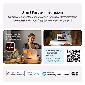 Genie ALKT1-R Smart Garage Door Opener Controller, Aladdin Connect Kit, Works with Alexa, Google, SmartThings