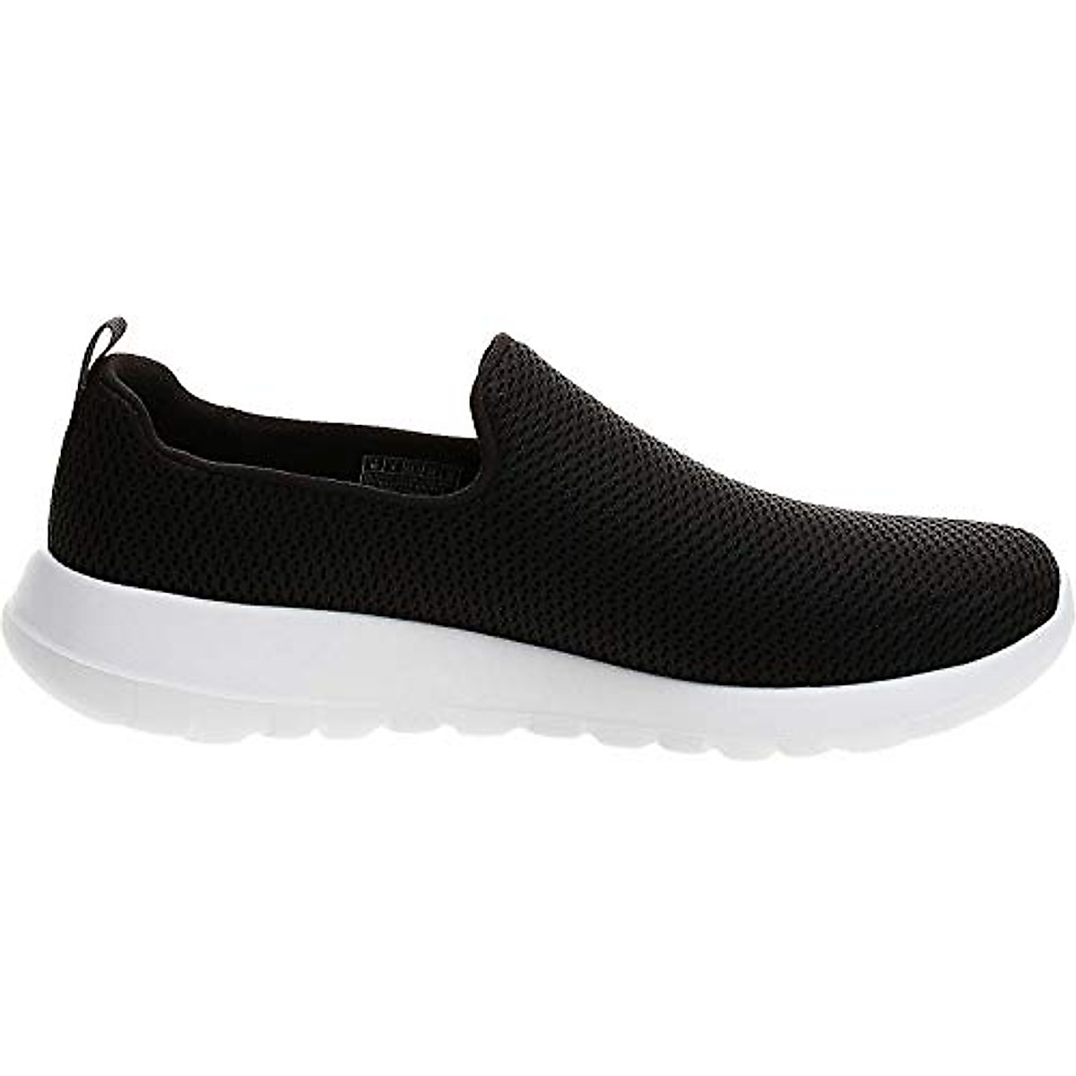 Skechers mens Go Max-athletic Air Mesh Slip on Walking Shoe, Black/White, 9.5 X-Wide US