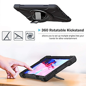 ProCase for Lenovo Tab P11 Plus 2021 / Tab P11 2020 11 inch Full HD Tablet, Heavy Duty Case with Hand Shoulder Strap, Shockproof Rugged Tough Case Protective Cover –Black