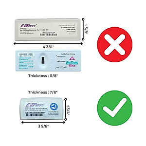 Free Thought Designs EZ Pass Holder for New EZ-Pass and I-Pass - Toll Transponder Holder - High Temp - 3 Point Mount (1 Pack) - Purple