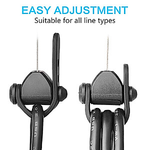 VR Cable Management(6 Packs) Retractable Ceiling Pulley System for Oculus Rift/Rift S/HTC Vive/Vive Pro Data Charging Wire for Quest2/Quest/GO/Valve Index VR Accessories (Black)