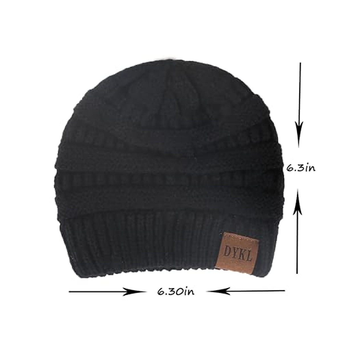 DYKL Packs Kids Baby Winter Warm Knit Hats for Boys Girls Soft Infant Baby Toddler Beanies for Boys Girls